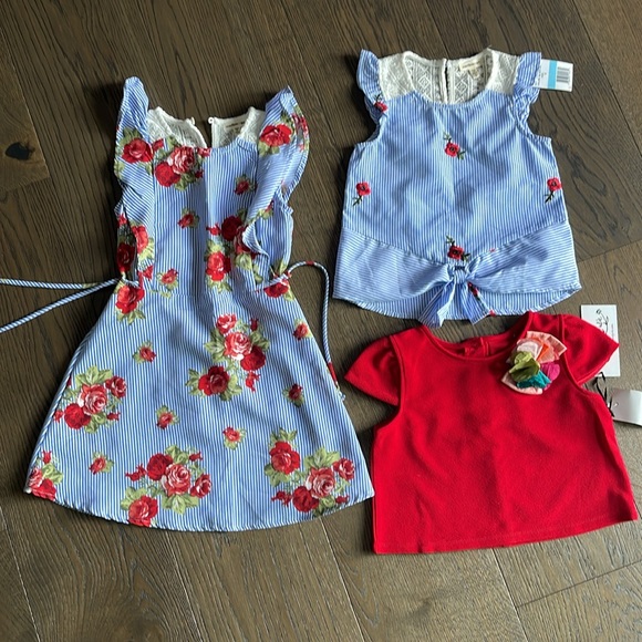 Monteau | Dresses | Monteau Girl Dress And 2 Tops | Poshmark